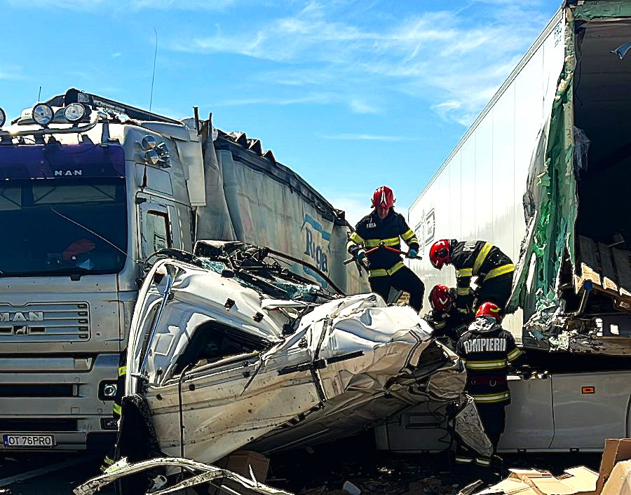 Accident fără precedent pe DEx Pitești-Craiova! - Focus Pitești